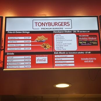 TONYBURGERS - SOUTH JORDAN - Updated January 2026 - 180 Photos & 140 ...