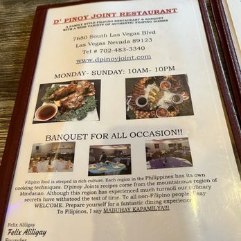 D’PINOY JOINT - Updated May 2025 - 775 Photos & 449 Reviews - 7680 S ...