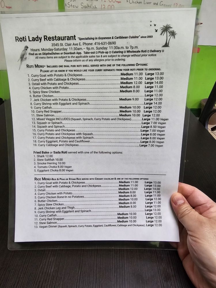 ROTI LADY - Updated January 2026 - 3545 St Clair Avenue E, Scarborough ...