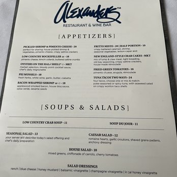 ALEXANDER’S RESTAURANT & WINE BAR - Updated March 2025 - 221 Photos ...