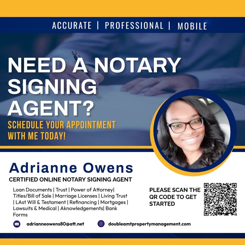 DOUBLE AMT MOBILE NOTARY - Request a Quote - Memphis, Tennessee ...