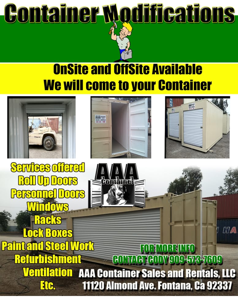 AAA CONTAINER SALES AND RENTALS - Updated August 2024 - 11120 Almond ...