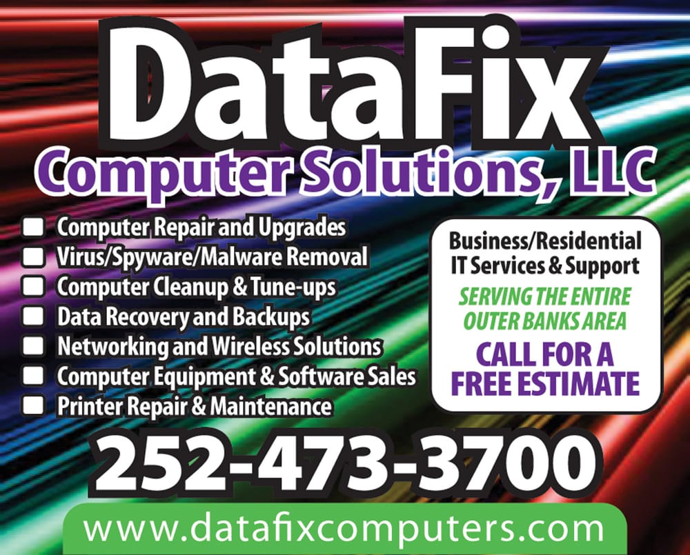DATAFIX COMPUTER SOLUTIONS - Manteo, North Carolina - IT Services & Computer Repair - Phone ...