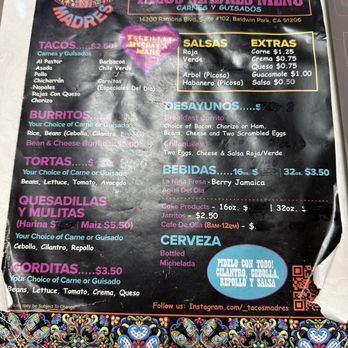 TACOS MADRES - Updated April 2025 - 154 Photos & 113 Reviews - 14200 ...