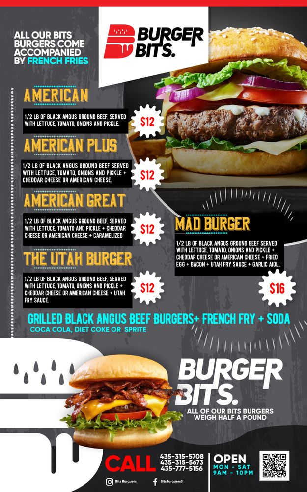 BURGER BITS - 700 N Homestead Dr, Midway, Utah - Food Delivery Services ...