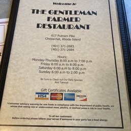 GENTLEMAN FARMER DINER - Updated June 2025 - 61 Photos & 44 Reviews ...