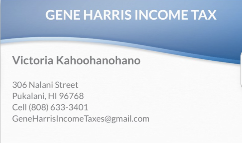 GENE HARRIS INCOME TAX - Updated January 2026 - Request Consultation ...