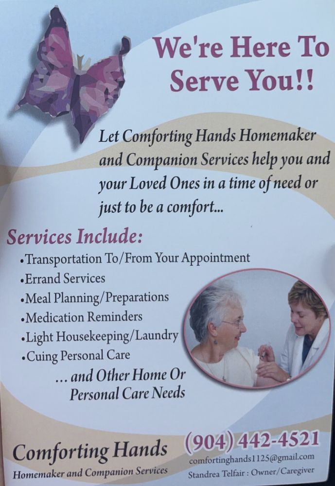 COMFORTING HANDS COMPANION AND HOMEMAKER SERVICES - Updated August 2024 ...