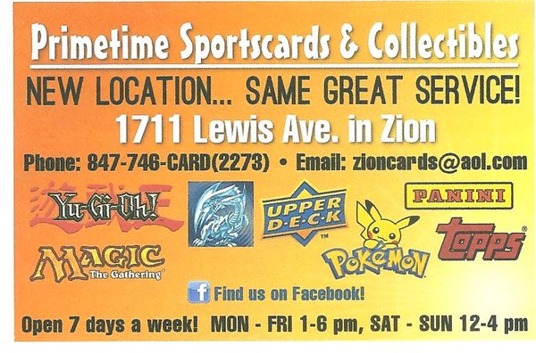 PRIMETIME SPORTSCARDS & COLLECTIBLES - Updated April 2026 - 1711 Lewis ...