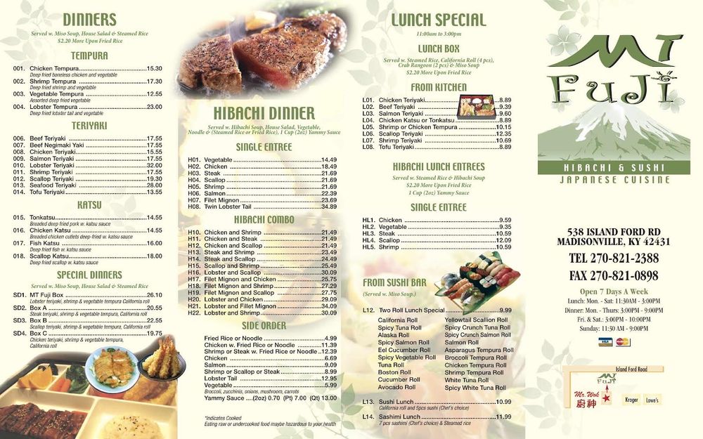 MT FUJI - 40 Photos & 28 Reviews - 538 Island Ford Rd, Madisonville ...