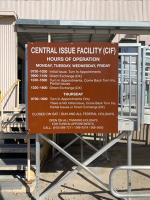 CIF - CENTRAL ISSUE FACILITY - Updated December 2025 - 13 Photos - 1333 ...