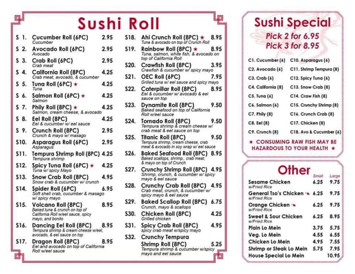 OEC JAPANESE EXPRESS - MERIDIAN - Updated October 2024 - 15 Reviews ...