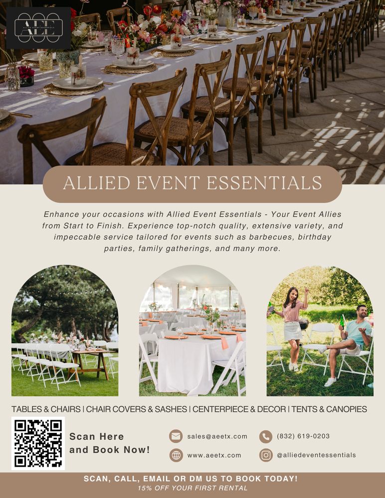 ALLIED EVENT ESSENTIALS - Updated July 2025 - Missouri City, Texas ...