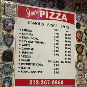 JOE’S PIZZA - Updated November 2024 - 766 Photos & 621 Reviews - 124 ...