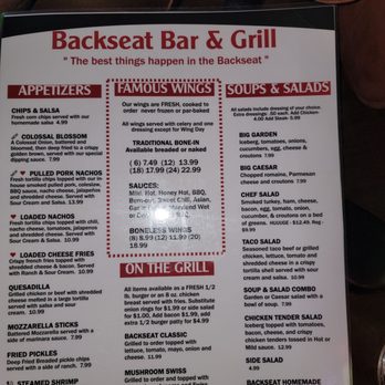 BACKSEAT BAR & GRILL - Updated December 2025 - 52 Photos & 115 Reviews ...