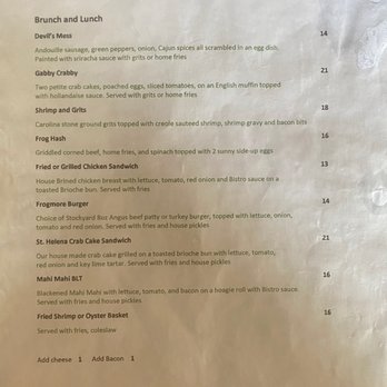 FOOLISH FROG - Seafood Restaurant in Saint Helena Island, South ...