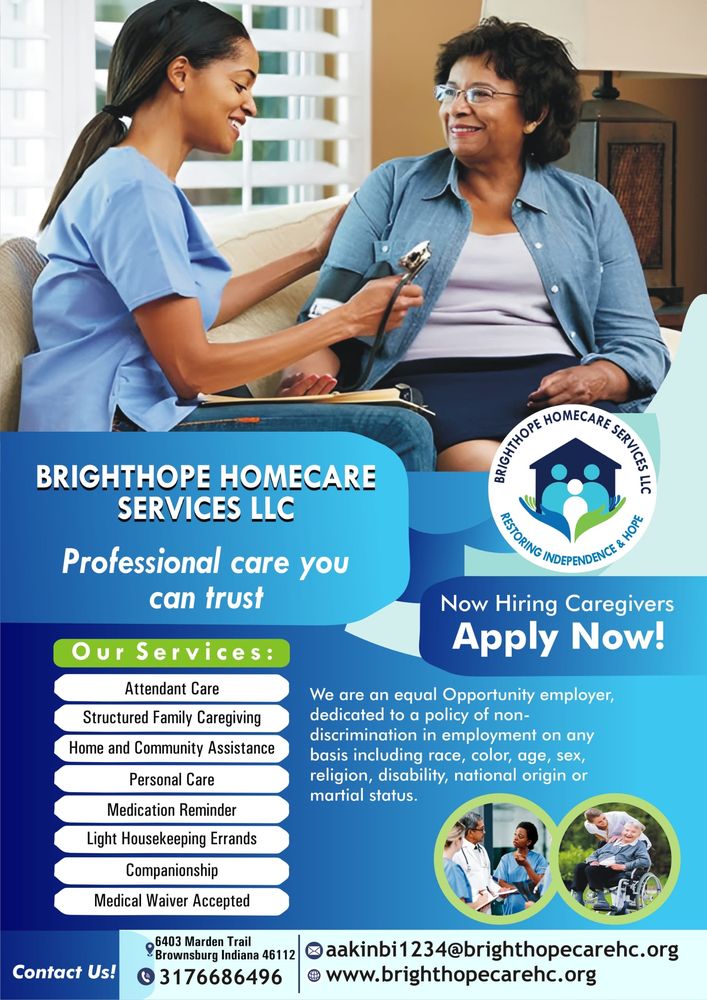 BRIGHT HOPE HOMECARE SERVICES - Updated June 2025 - Brownsburg, Indiana ...