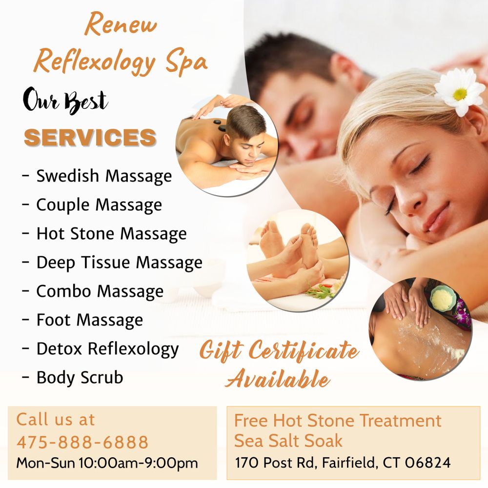 RENEW REFLEXOLOGY SPA - Updated December 2025 - 77 Photos - 170 Post Rd ...