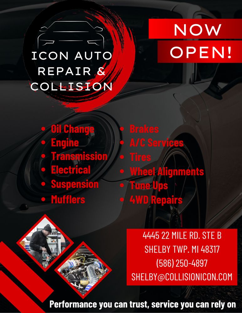 ICON AUTO REPAIR & COLLISION-SHELBY TOWNSHIP - Updated August 2025 ...