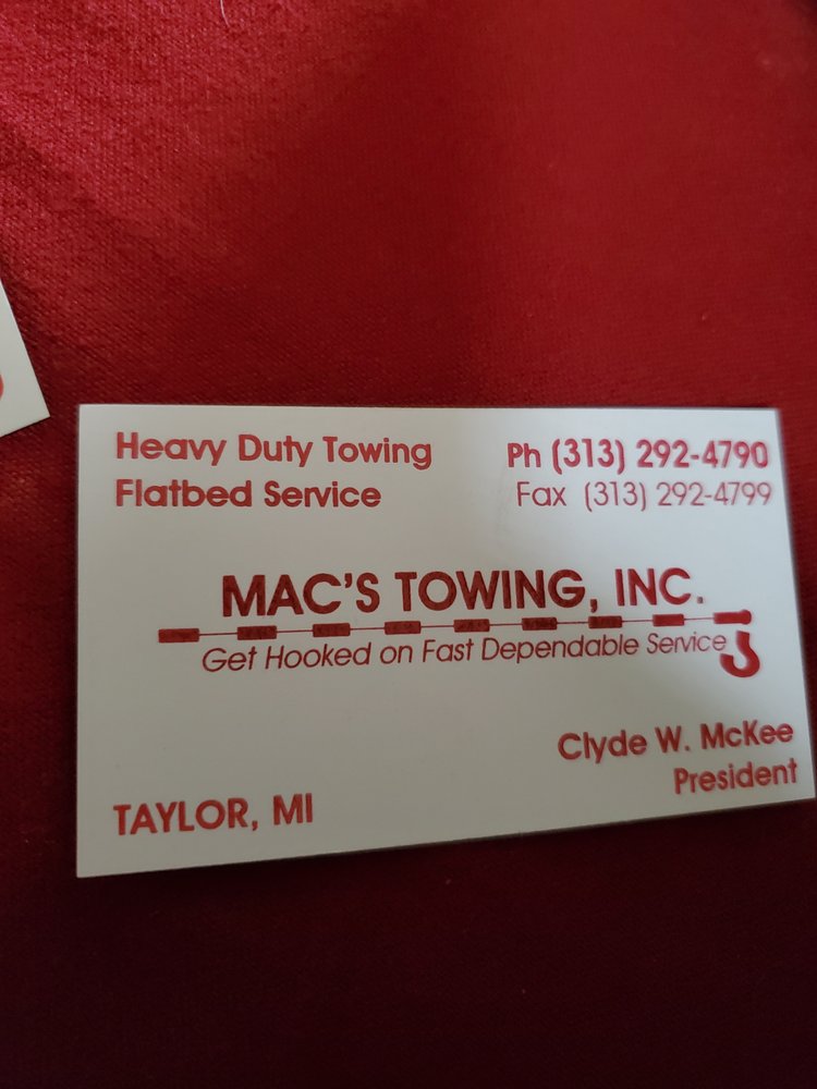 MAC’S TOWING - Updated December 2025 - 11 Reviews - 25650 Wick Rd ...