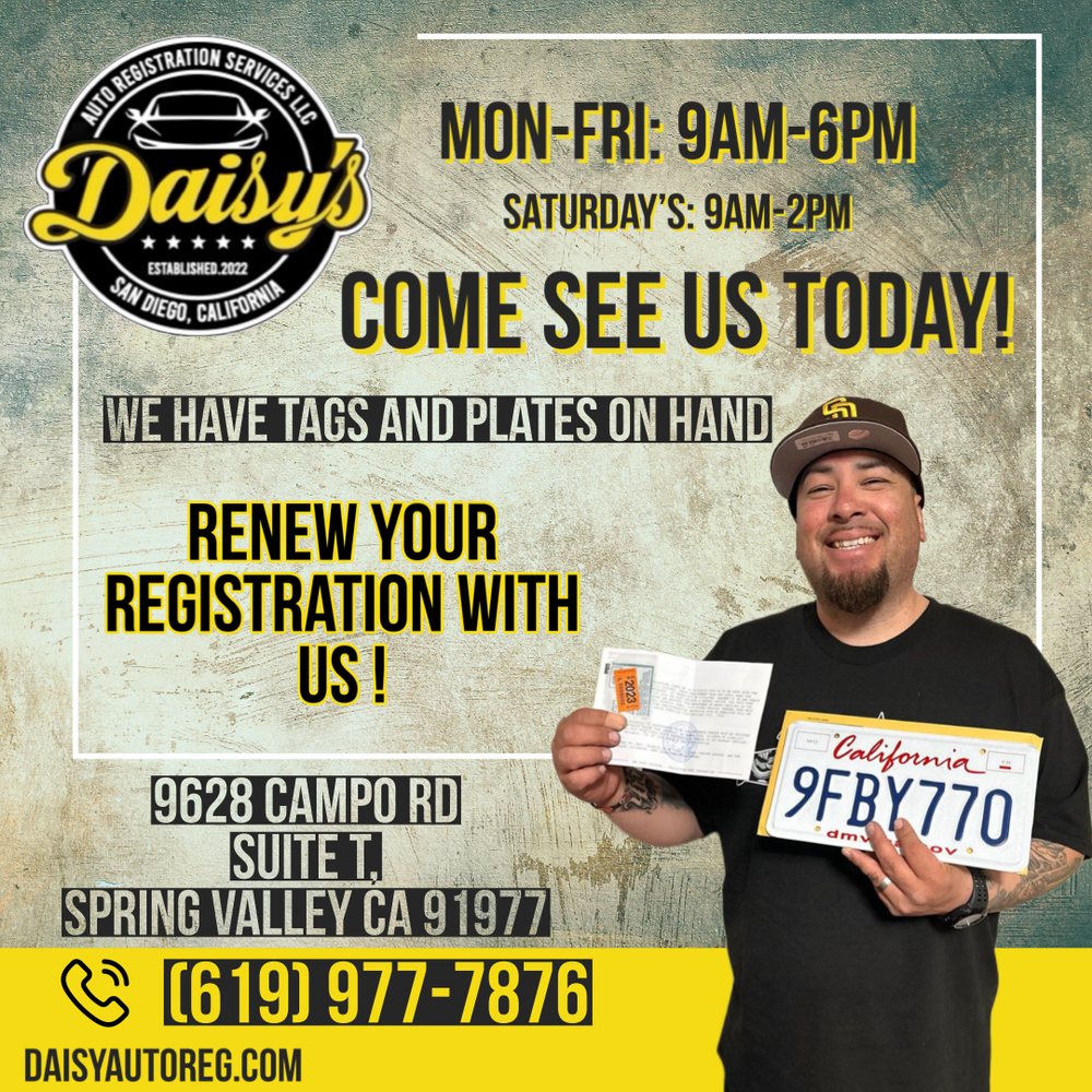 DAISY’S AUTO REGISTRATION SERVICES - Updated October 2025 - 33 Photos ...