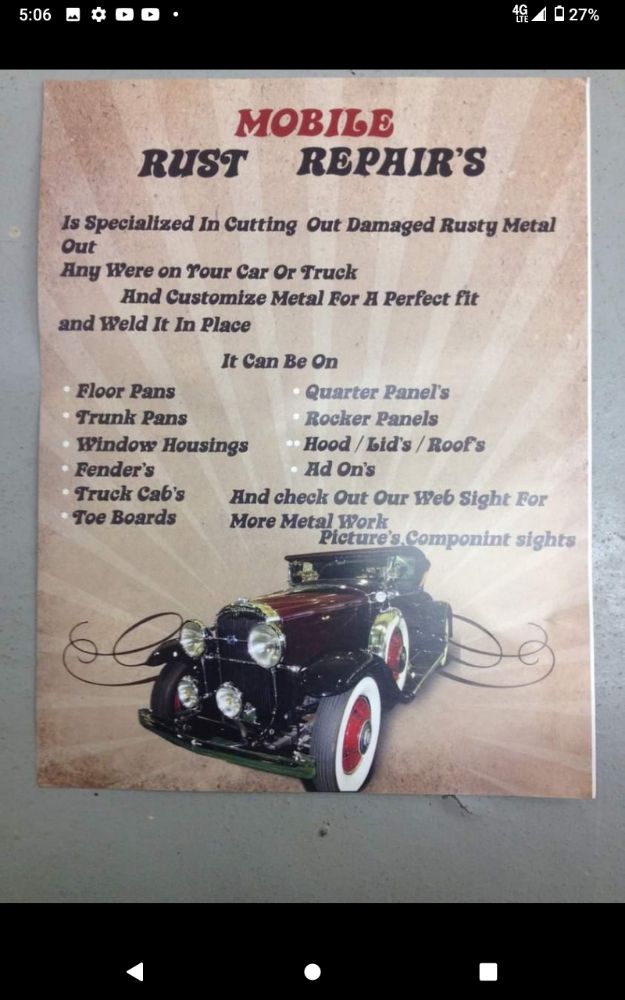 RUSTY BOTTOM’Z RUST REPAIR’S - Clearwater, Florida - Body Shops - Phone ...