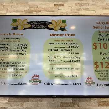 PARADISE BUFFET - Updated April 2025 - 504 Photos & 306 Reviews - 875 N ...