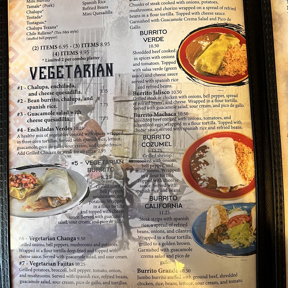 Mexican Restaurants Menus In Spanish