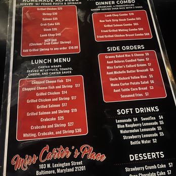 MISS CARTER’S PLACE - Updated August 2025 - 82 Photos & 31 Reviews ...