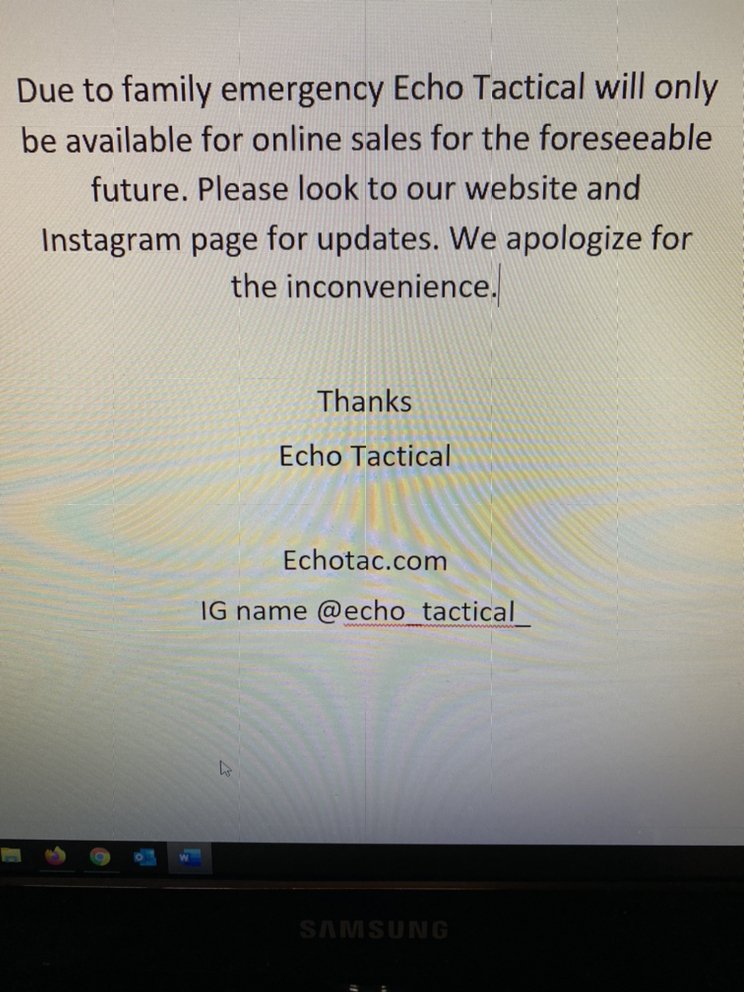 ECHO TACTICAL - 1829 Capitol Blvd, Brentwood, North Carolina - Guns ...