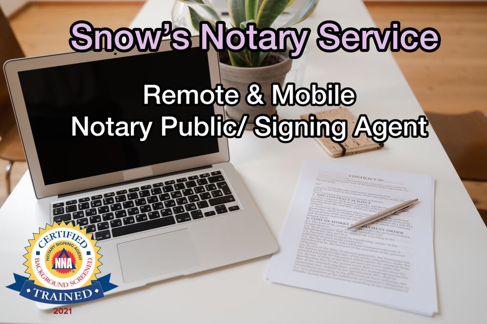 SNOW’S NOTARY SERVICE - Updated March 2025 - Request a Quote - Seattle ...