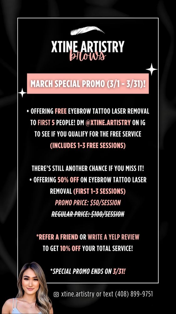 XTINE ARTISTRY - Updated April 2025 - Milpitas, California - Tattoo Removal - Phone Number - Yelp