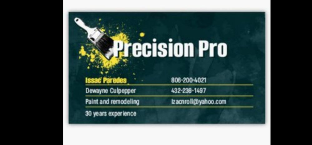 PRESICION PRO - Request Consultation - Lamesa, Texas - Painters - Phone ...