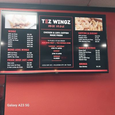 TEZ WINGS - Updated May 2025 - 16 Photos & 18 Reviews - 12314 N May Ave ...