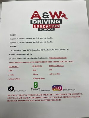 A&W DRIVING EDUCATION SCHOOL - Updated May 2026 - 10 Photos - 21700 ...