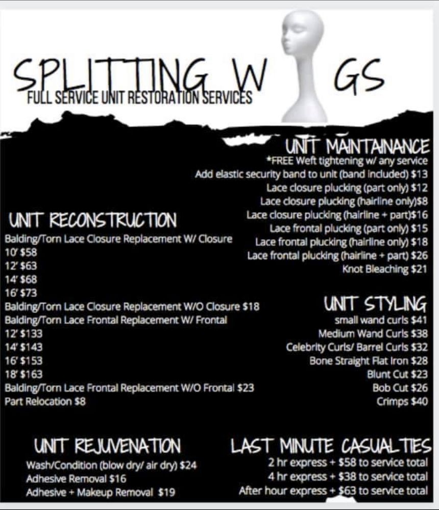 SPLITTING WIGS - Updated December 2024 - Mount Healthy, Ohio - Wigs ...