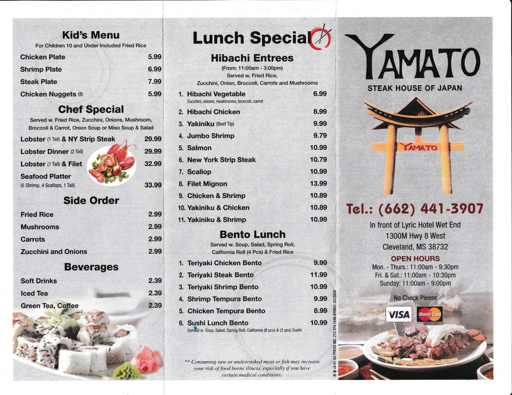 YAMATO - Updated February 2025 - 1300M W Highway 8, Cleveland ...