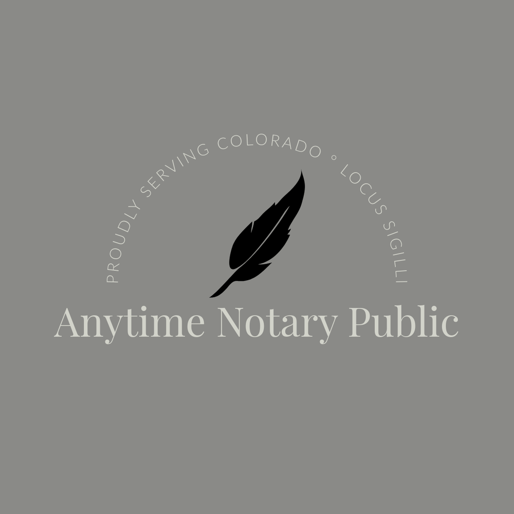 ANYTIME NOTARY PUBLIC - Updated August 2025 - Request a Quote - Denver ...
