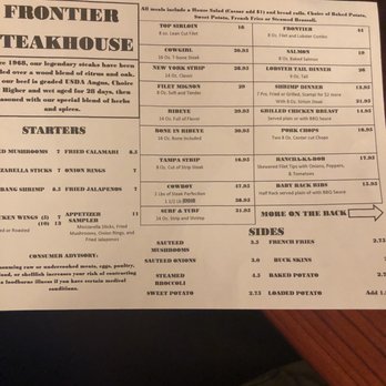 Frontier Steakhouse - Reserve Now - Steakhouses - Updated June 2025 ...