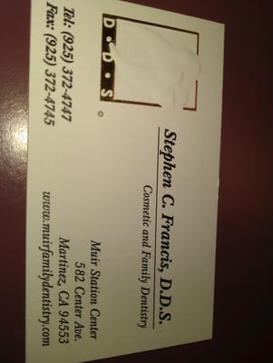 STEPHEN FRANCIS, DDS - MUIR FAMILY DENTISTRY - Updated January 2026 ...