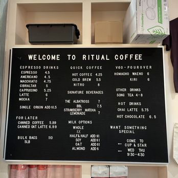 RITUAL COFFEE ROASTERS - Updated August 2024 - 704 Photos & 550 Reviews ...