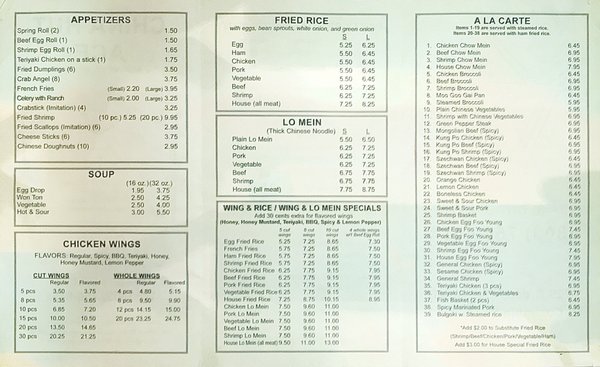 CHINA HUT ACE - Updated September 2025 - 20 Photos & 19 Reviews - 724 ...