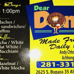 DEAR DONUT MAN - ALVIN - 69 Photos & 18 Reviews - 2625 S Bypass 35 ...