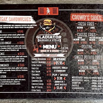 GLADIATOR BURGER & STEAK - Updated December 2025 - 284 Photos & 149 ...