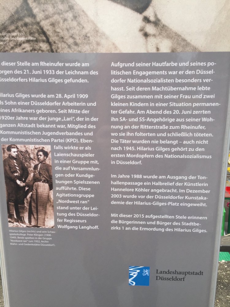 HILARIUS-GILGES-STELE - Joseph-Beuys-Ufer, Düsseldorf, Nordrhein ...