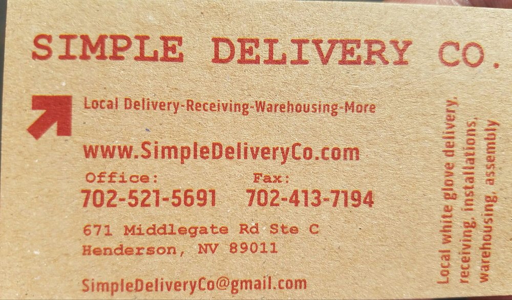 SIMPLE DELIVERY COMPANY - Updated May 2026 - 671 Middlegate Rd ...