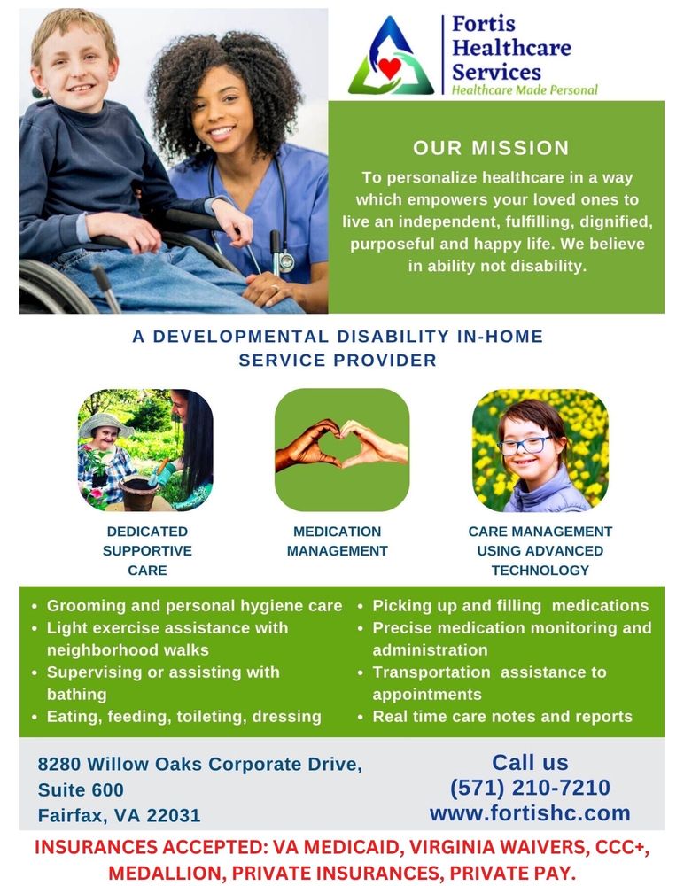 FORTIS HEALTHCARE SERVICES - Updated August 2025 - 11166 Fairfax Blvd ...