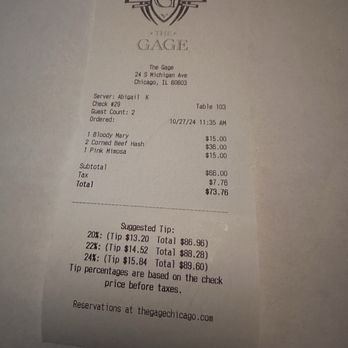 THE GAGE - Updated December 2024 - 3439 Photos & 3546 Reviews - 24 S ...