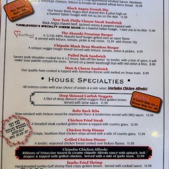 TUMBLEWEEDS - Updated November 2025 - 59 Reviews & 55 Photos - 4049 ...