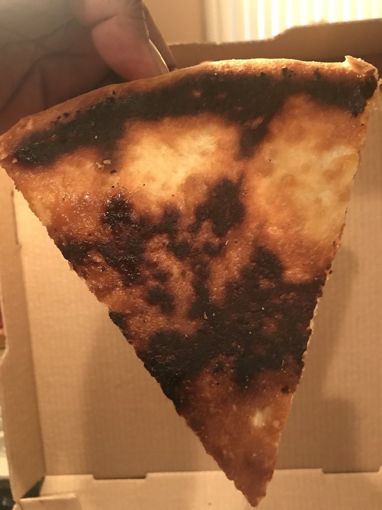 Burnt on the bottom and tough as hell! - Yelp